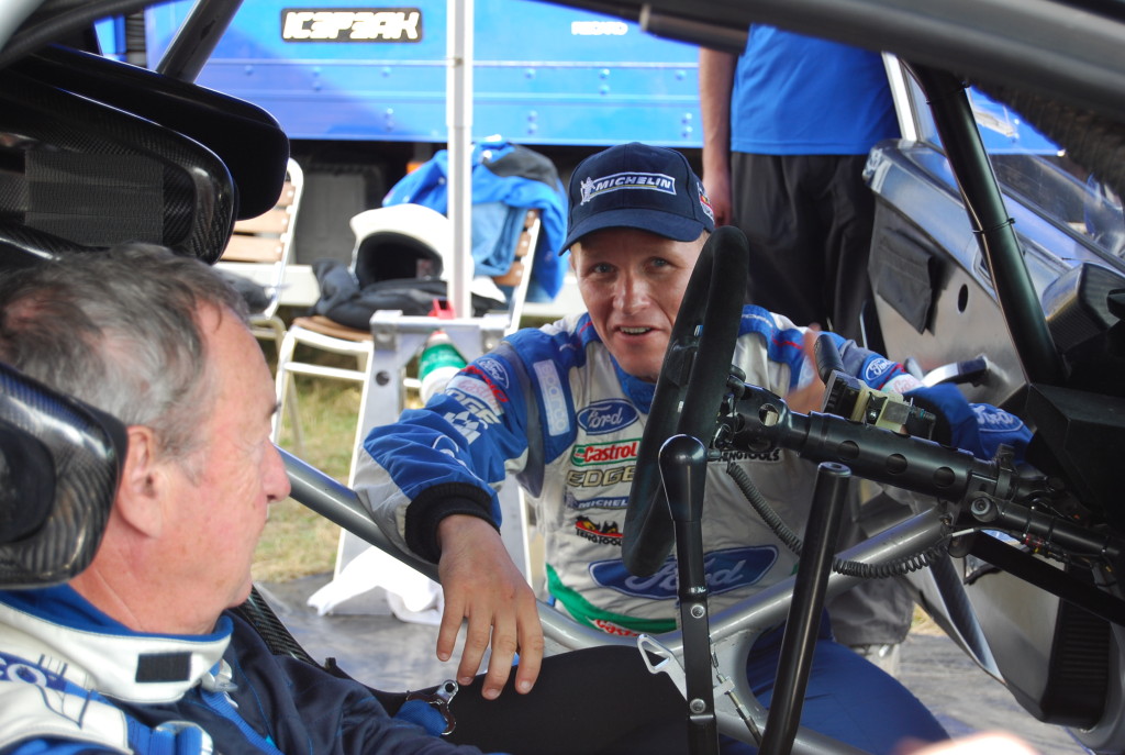 Some photographs of when Nick Mason met Petter Solberg at Carfest North ...