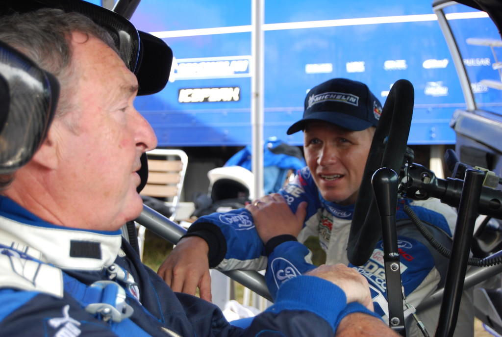 Some photographs of when Nick Mason met Petter Solberg at Carfest North ...