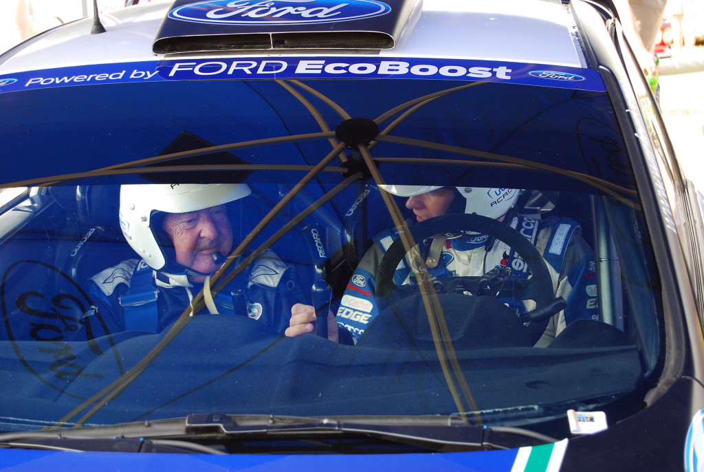 Some photographs of when Nick Mason met Petter Solberg at Carfest North ...