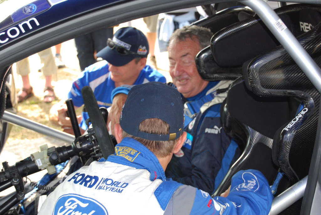 Some photographs of when Nick Mason met Petter Solberg at Carfest North ...